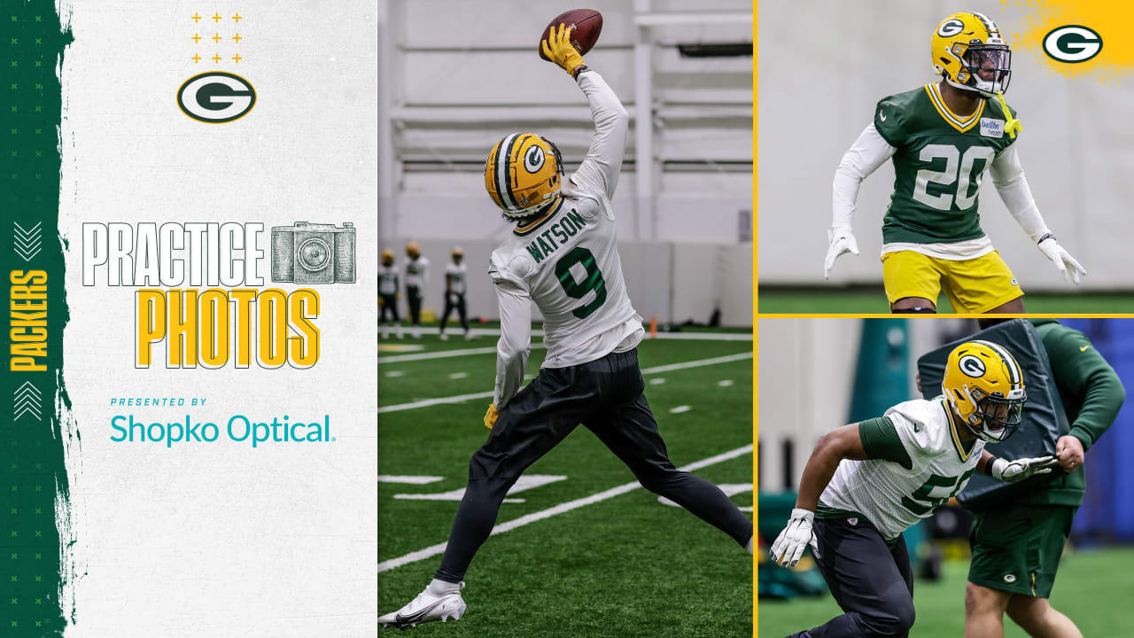 Photos: Packers hold Wednesday practice inside the Don Hutson Center