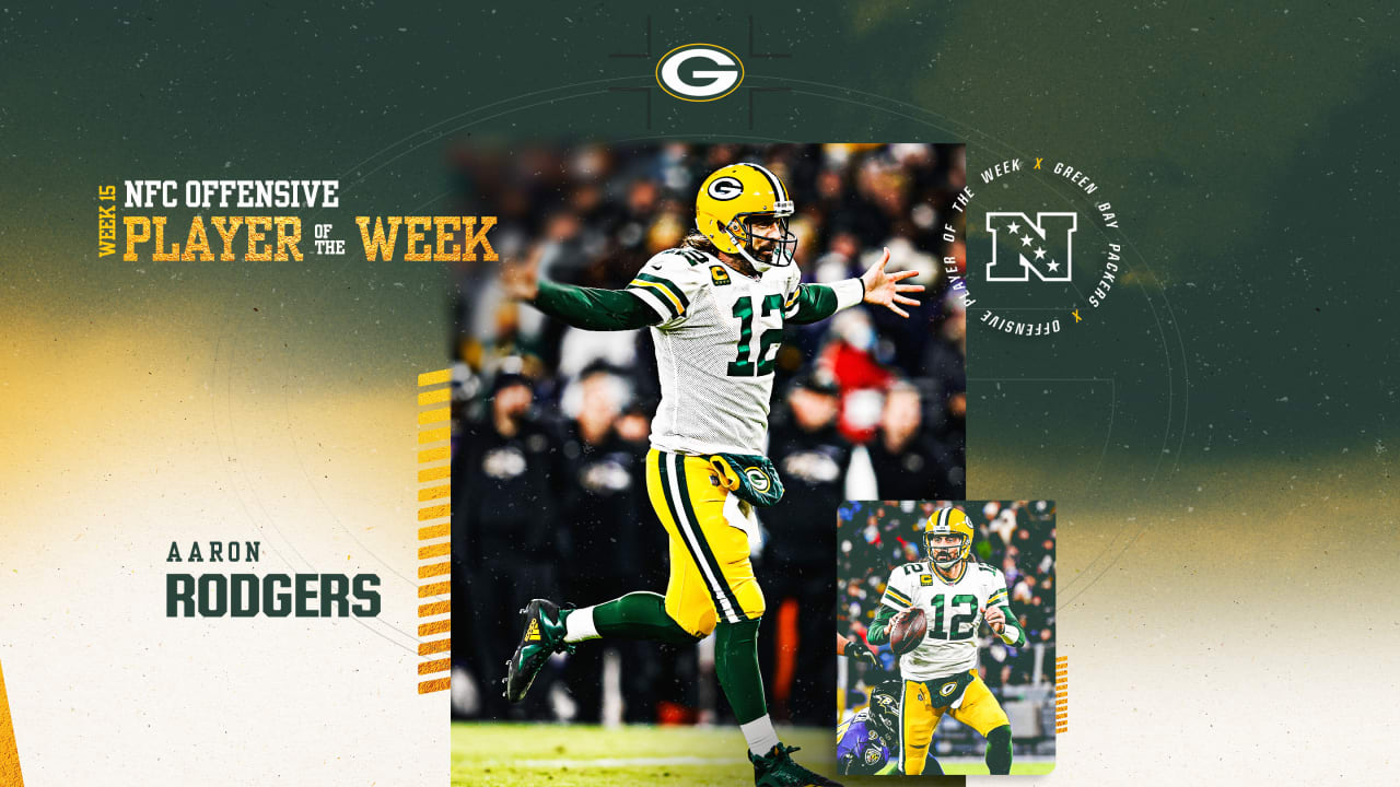 Aaron Rodgers named NFC Offensive Player of the Week