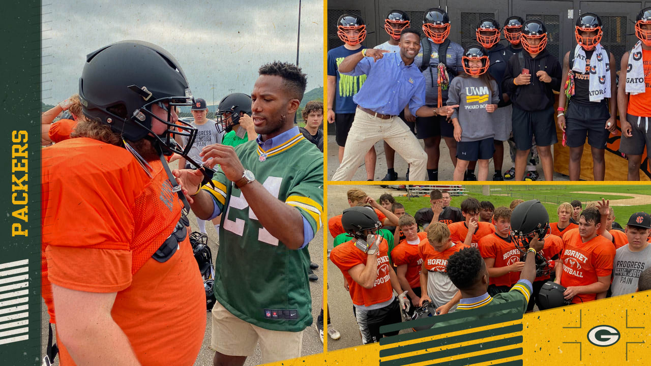 Packers donate new helmets to Wisconsin high school teams