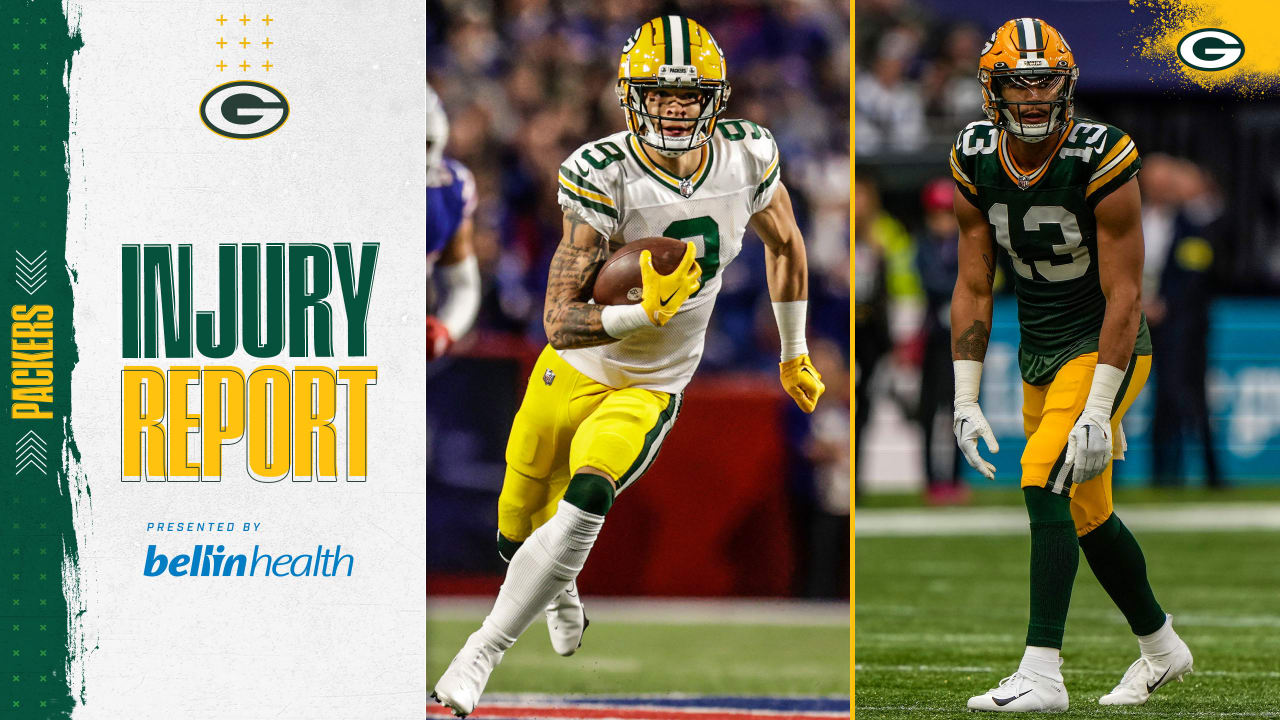 Packers list five questionable to play vs. Lions | Week 9 Injury Report