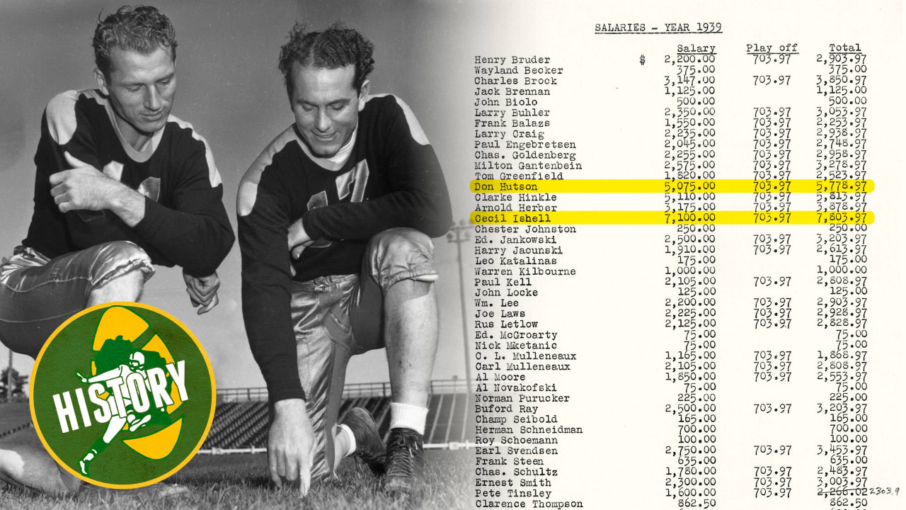 All-time great Don Hutson earned the laurels