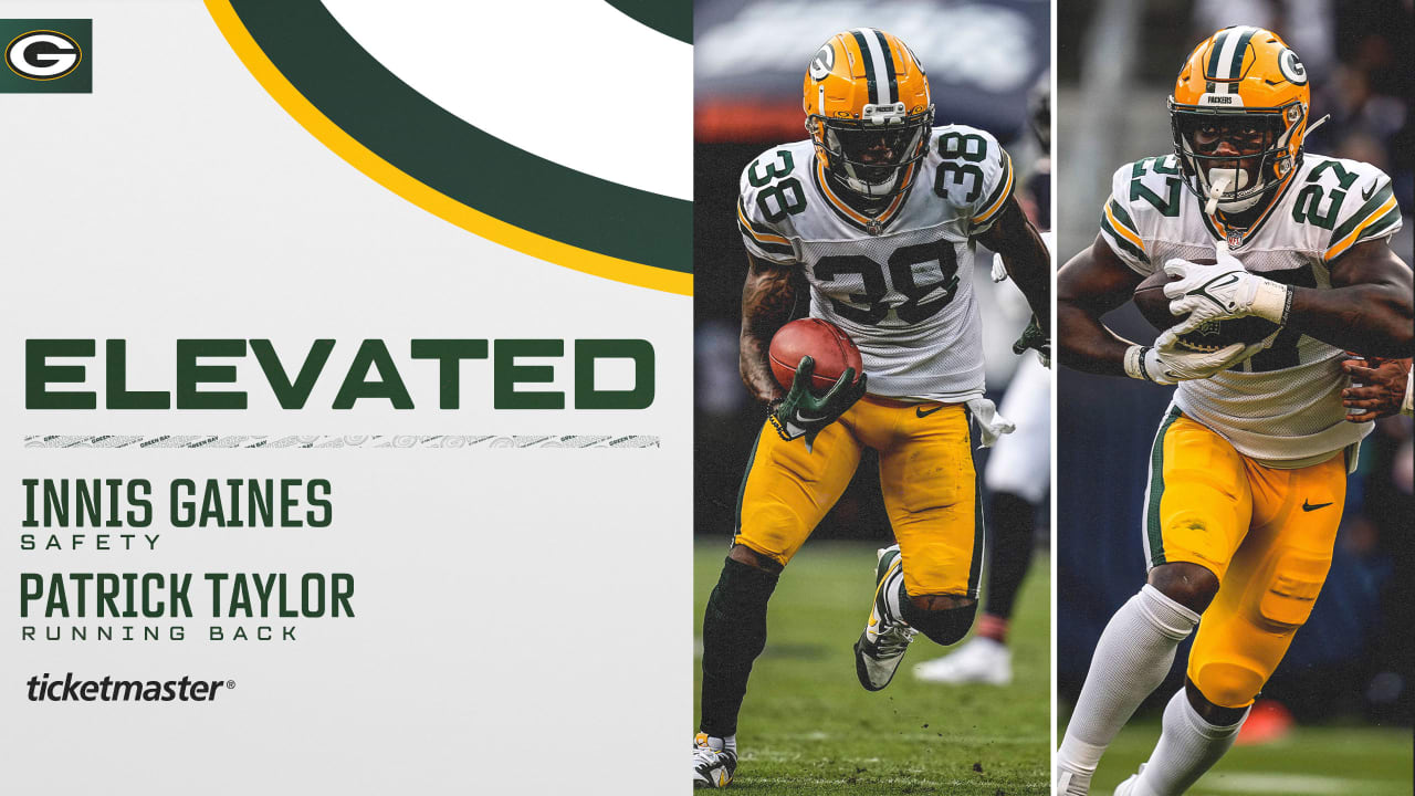 Packers elevate S Innis Gaines, RB Patrick Taylor for gameday | Week 2