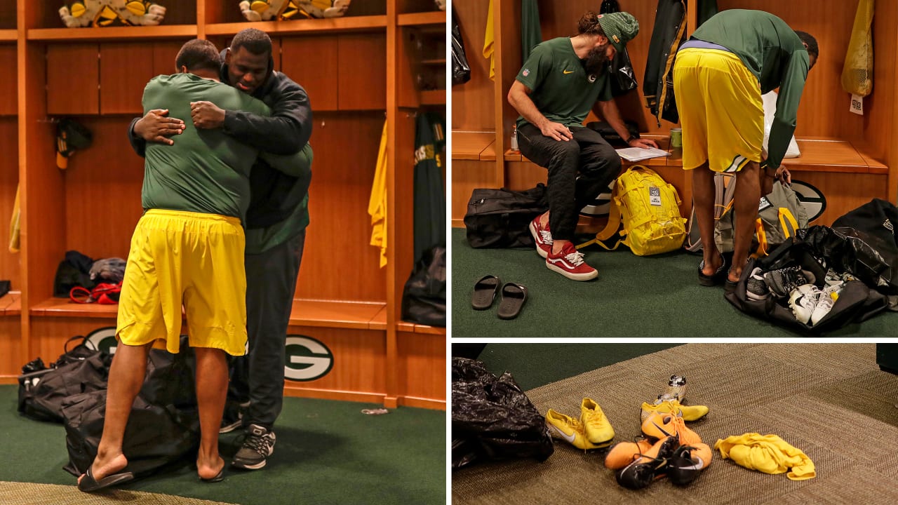 Packers clean out their lockers
