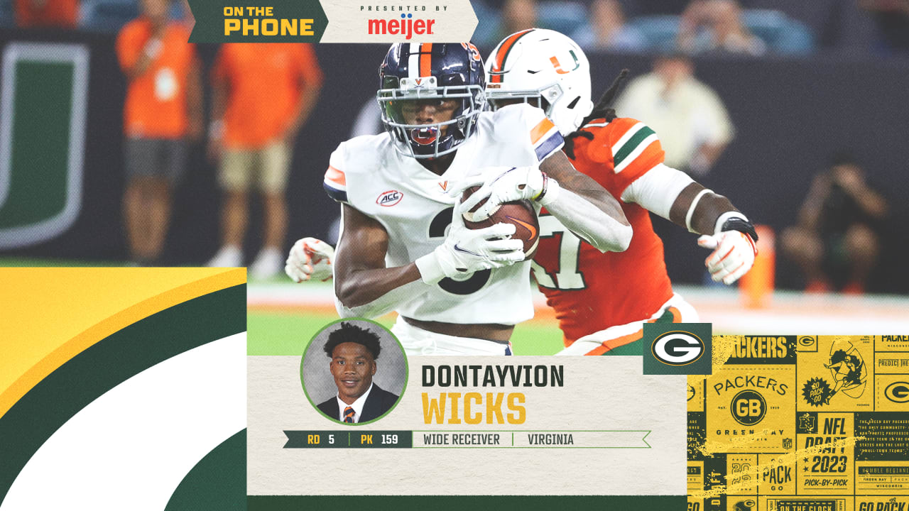 Dontayvion Wicks had a feeling it was going to be Green Bay