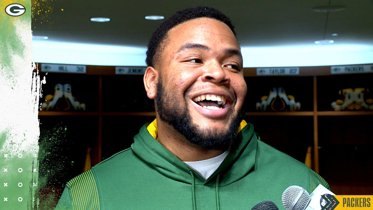 Zach Tom on being drafted by the Packers: 'Happy to get back to playing ...