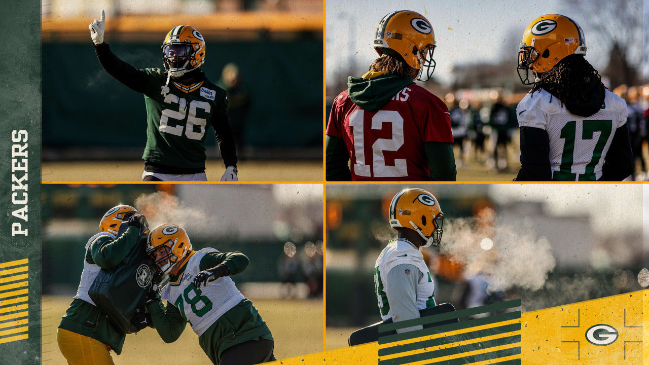 Photos: Playoff showdown with 49ers nears, Packers practice on Hinkle Field