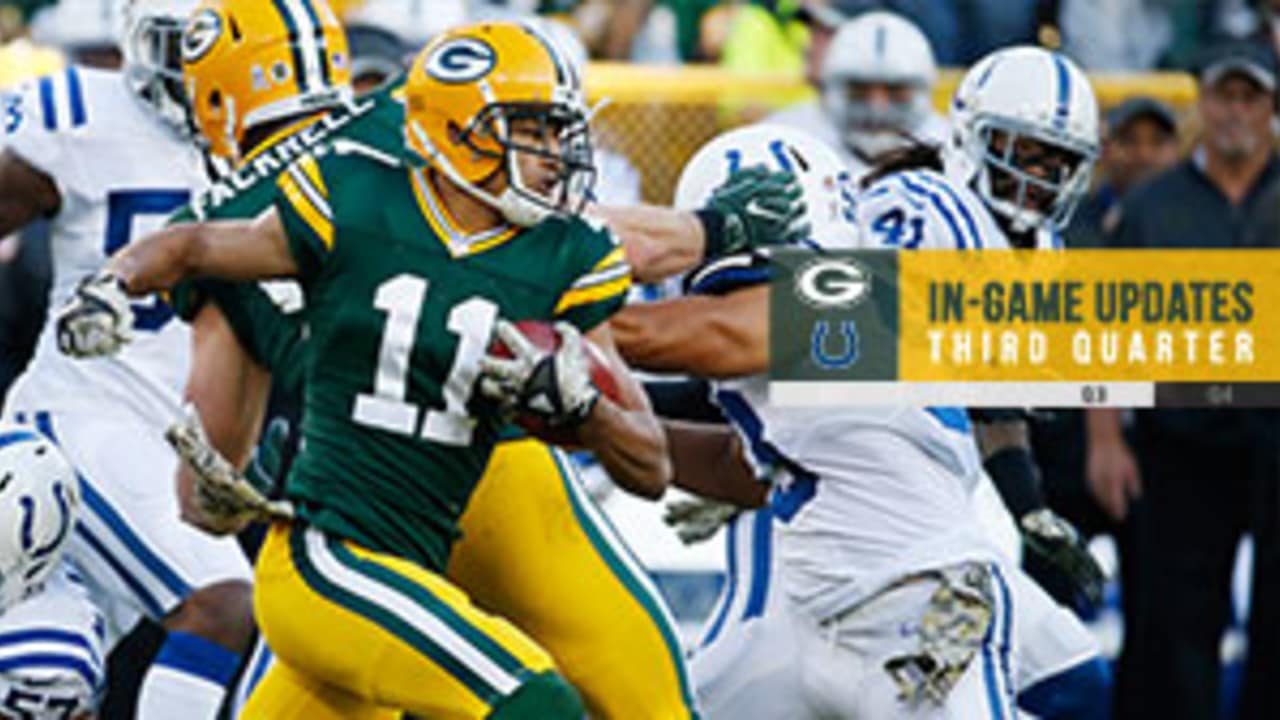 Packers trail Colts after three, 24-13
