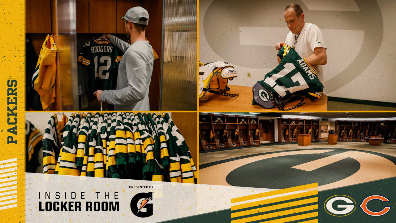 Behind the scenes: Equipment staff readies Packers' uniforms for Bears game