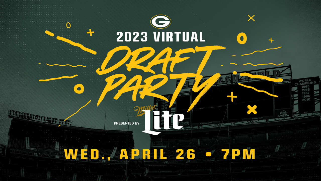 Packers Virtual Draft Party, presented by Miller Lite, set for April 26