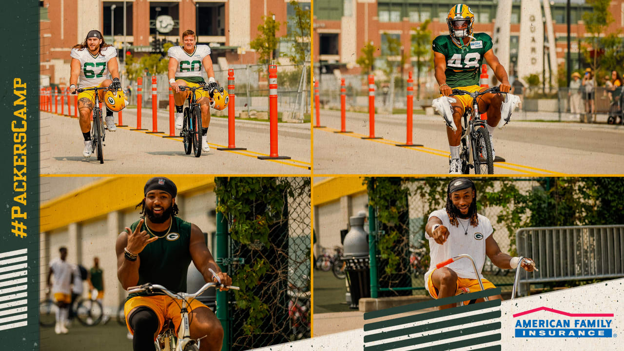 Best of bike rides: Packers roll to work