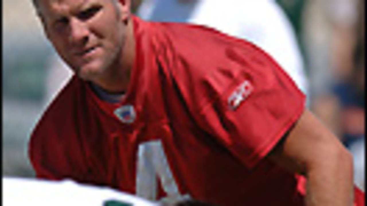Favre Addresses Media Following Thursday's OTA