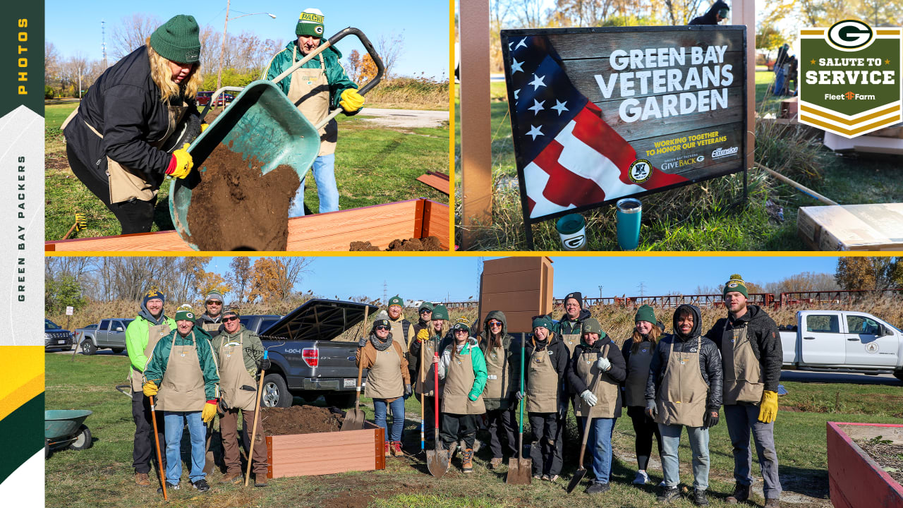 Photos: Packers employees volunteer at Veteran Garden