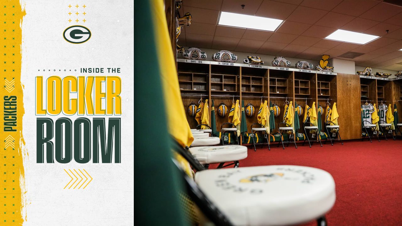 Behind-the-scenes look inside the Packers' locker room before Chiefs game