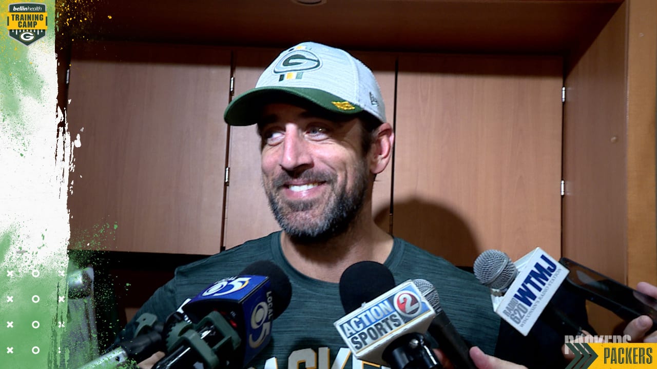 Aaron Rodgers says Allen Lazard has turned heads since the first day