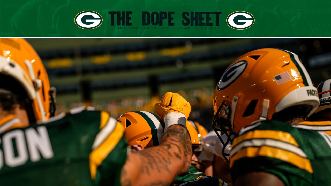 Dope Sheet: Packers head into the bye