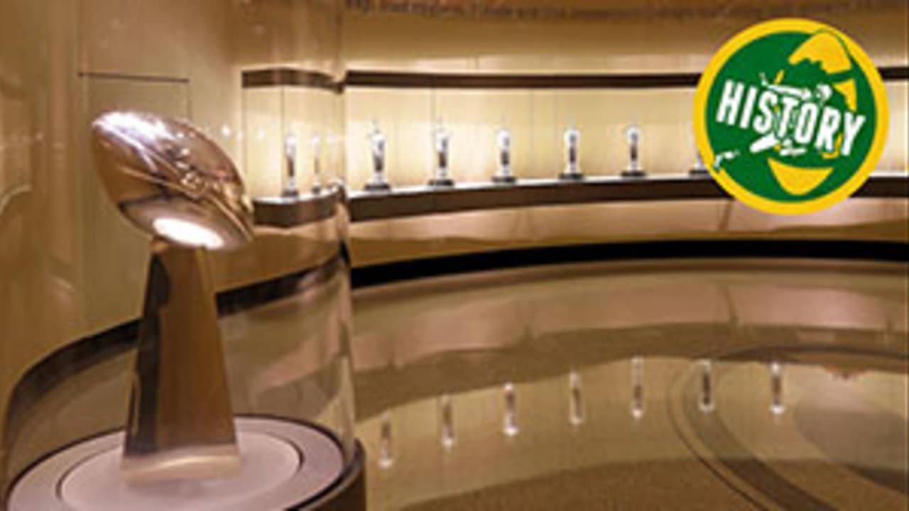 Why no championship trophies from 1929-31 in Packers Hall of Fame?
