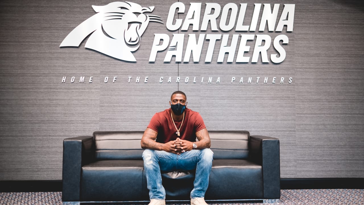 Cameron Erving visits Bank of America Stadium