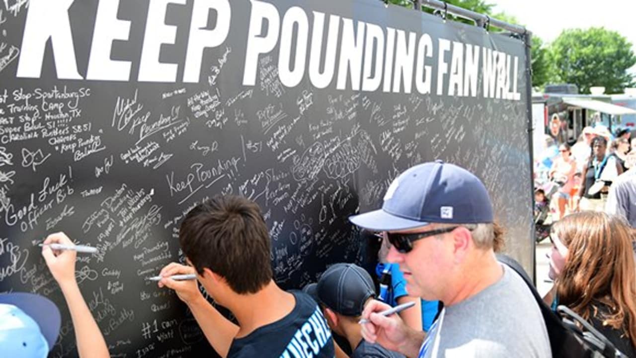 Fans party pre-practice