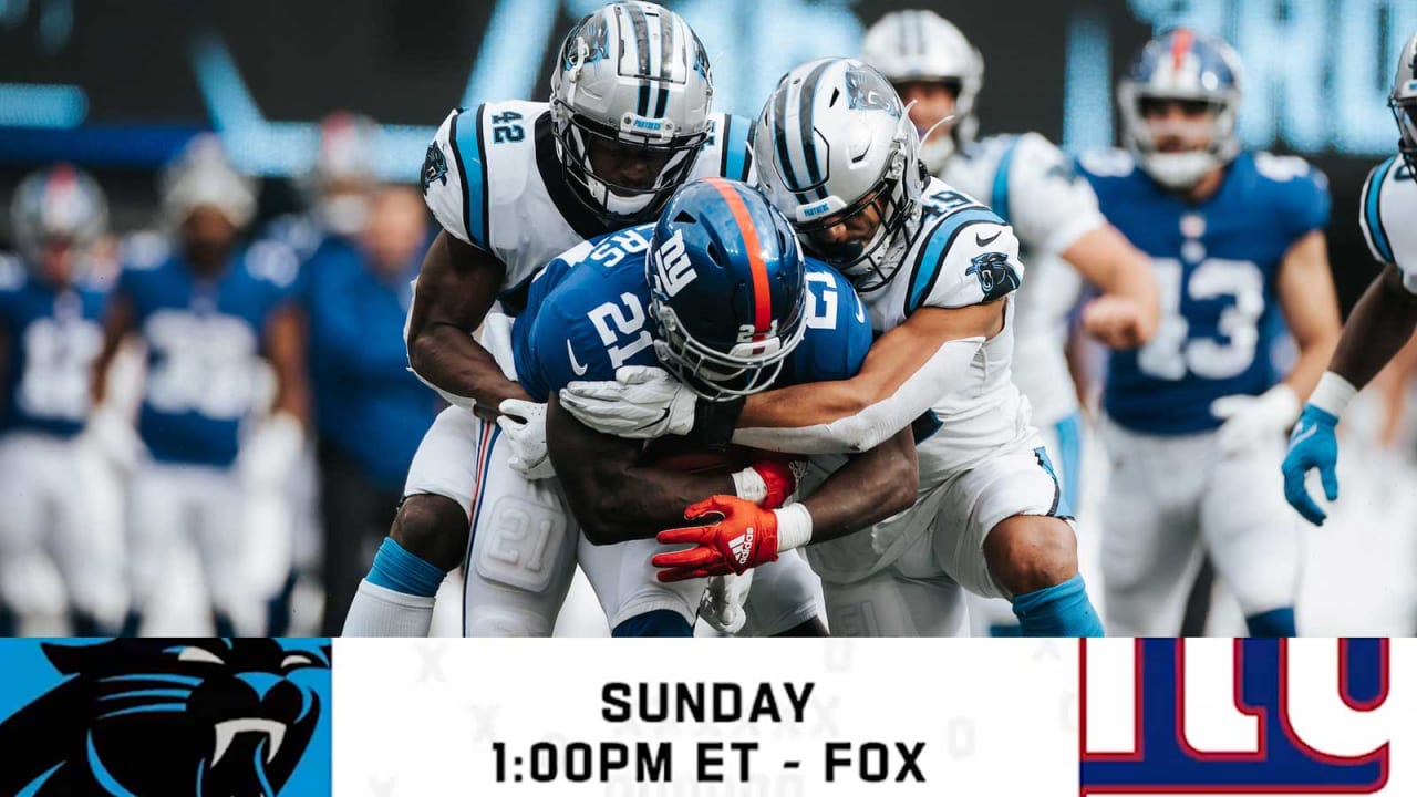 Week 2 Video Preview: Panthers at Giants