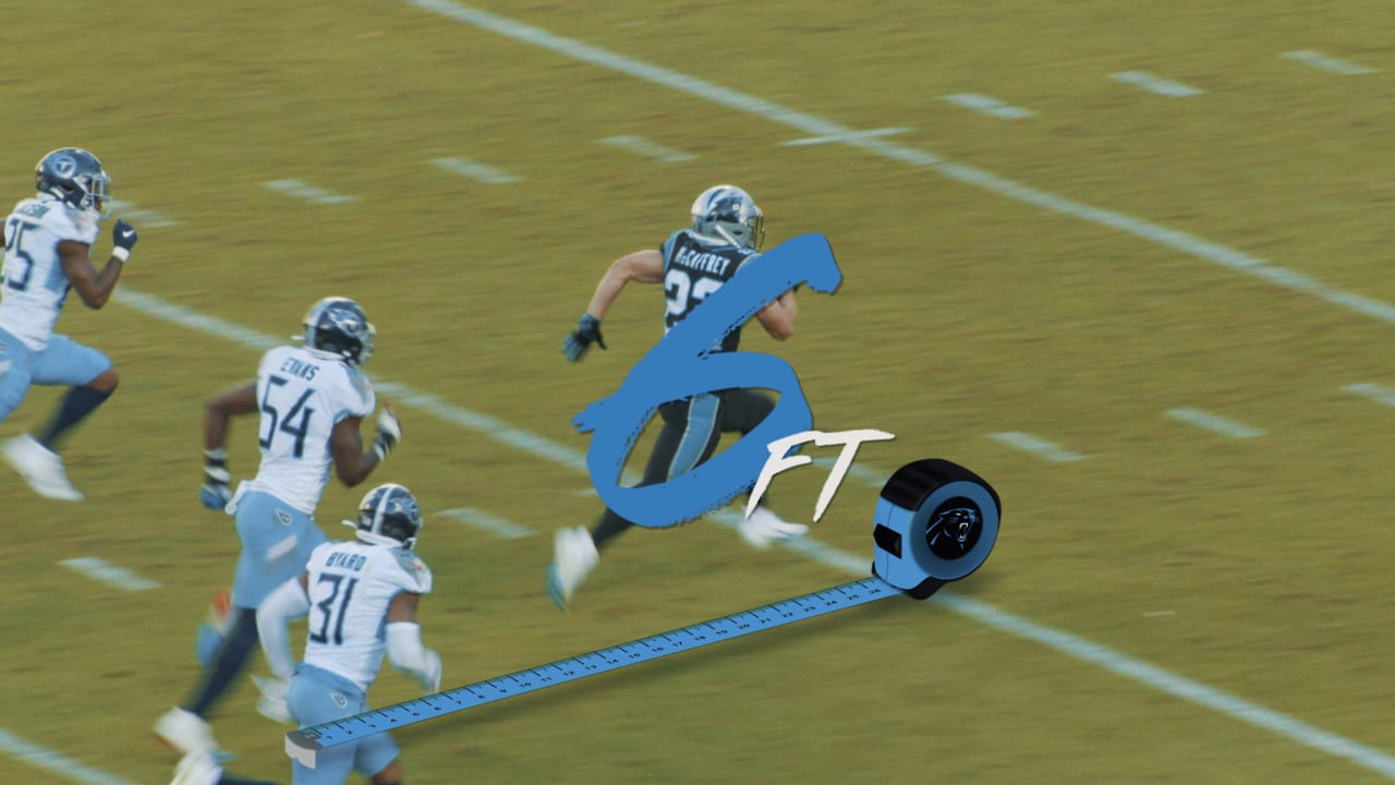 Christian McCaffrey has got this social distancing thing down