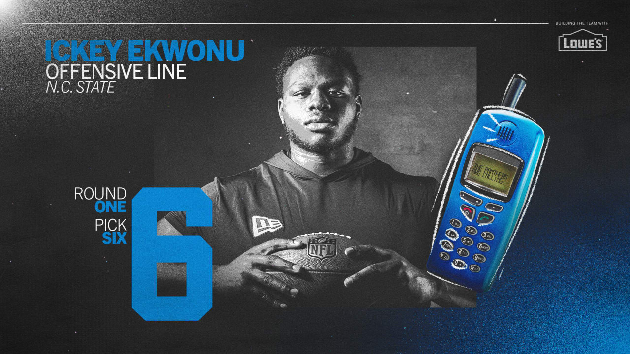 Panthers select N.C. State tackle Ickey Ekwonu in first round of draft