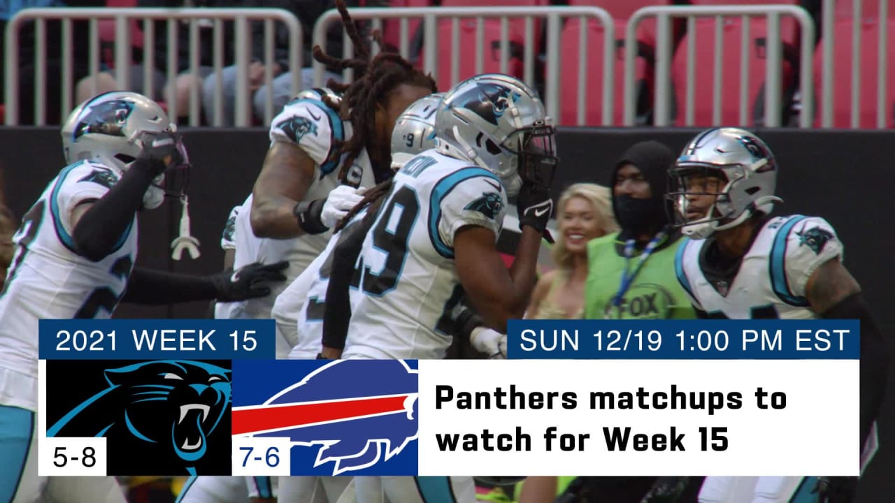 Panthers-Bills matchups to watch in Week 15