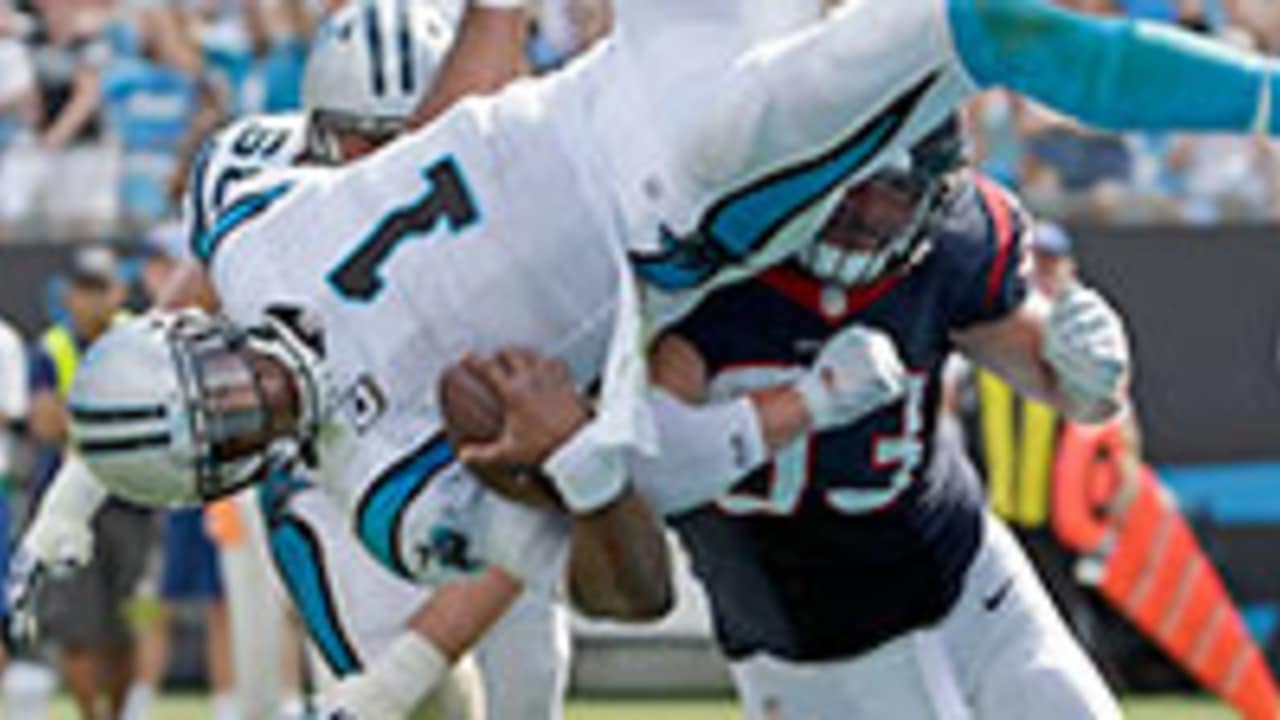 Newton amazes with touchdown flip