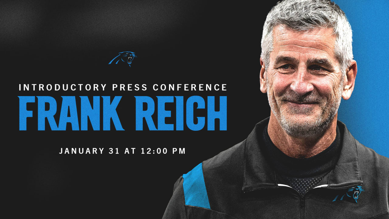 Head coach Frank Reich will hold introductory press conference on Tuesday
