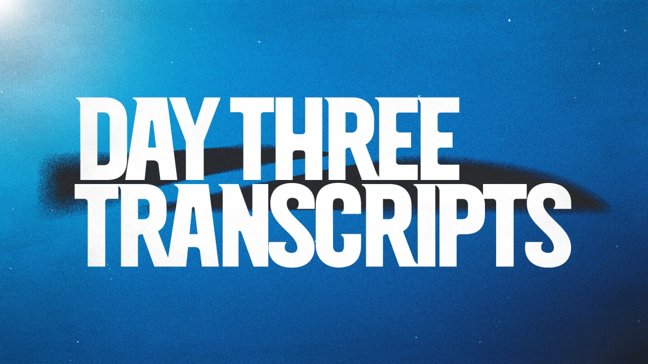 NFL Draft Day 3 transcripts