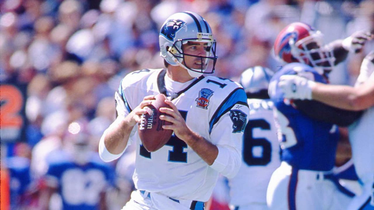 Photos of Frank Reich in 1995 as Panthers quarterback