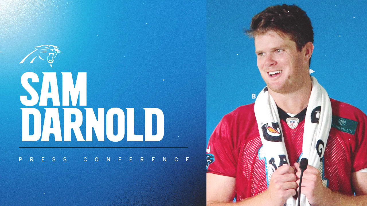 Sam Darnold talks about his first day of camp practice