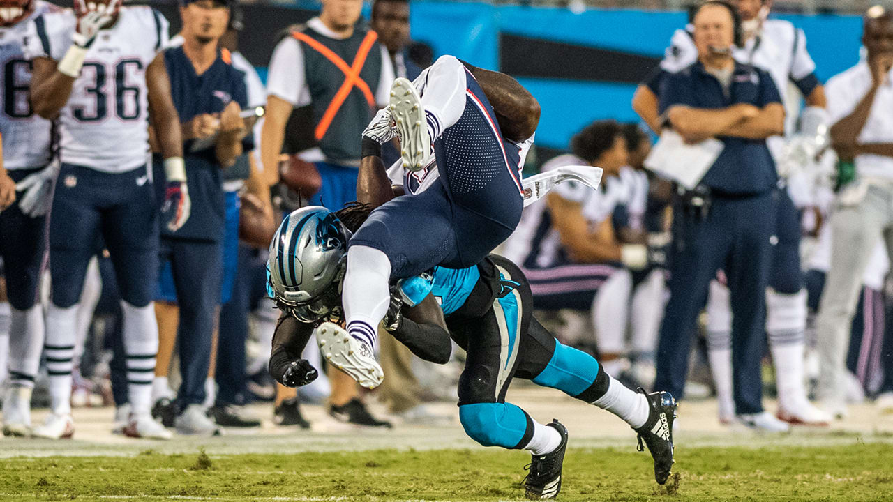 Donte Jackson makes hard hit to force punt