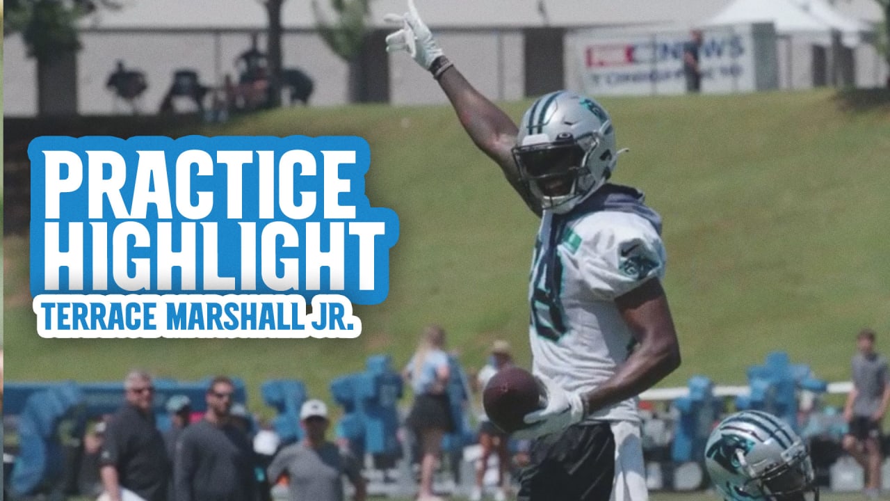 Camp Highlight: Terrace Marshall Jr. hauls in deep pass