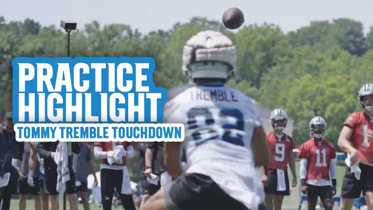 Camp Highlight: Tommy Tremble catches touchdown from Sam Darnold