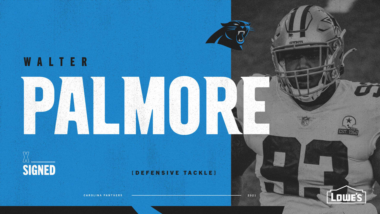 Panthers sign defensive tackle Walter Palmore