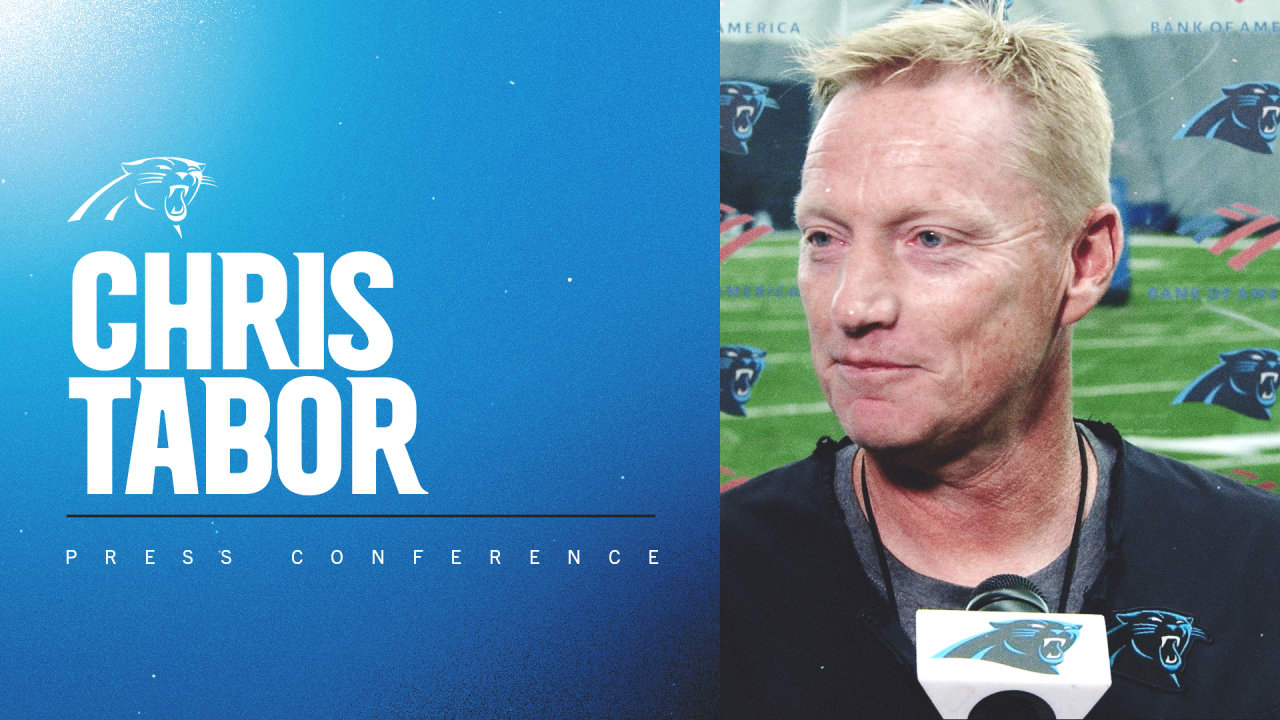 Chris Tabor talks to the media about Eddy Piñeiro