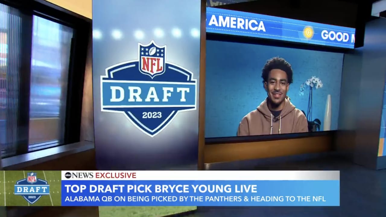 Bryce Young appears on Good Morning America on Friday