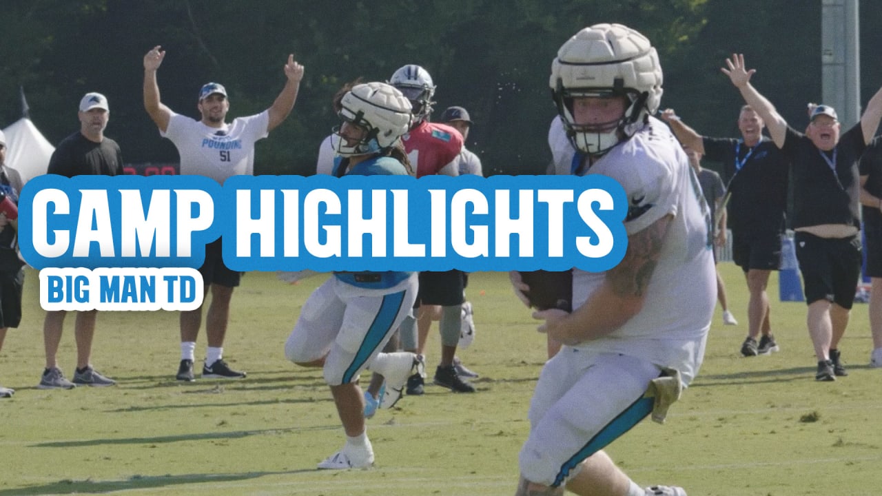 Camp Highlight: Big man touchdown