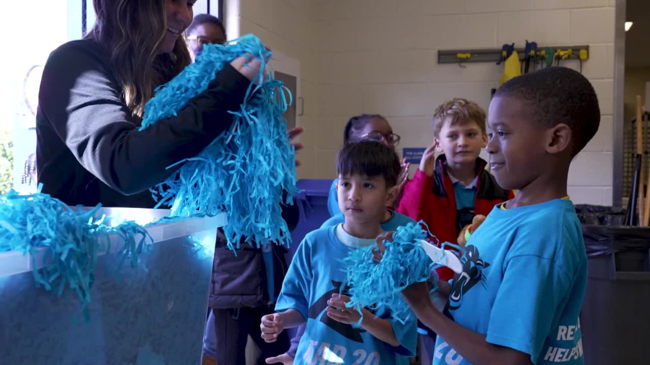 WATCH: Panthers host reading pep rally at Stoney Creek Elementary