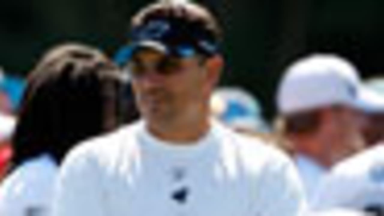 Panthers hit practice field, each other