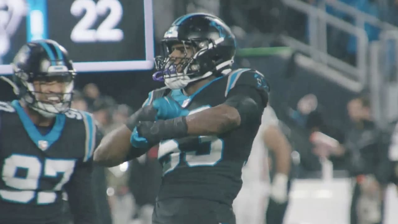 HIGHLIGHT: Brian Burns sacks Marcus Mariota on fourth down