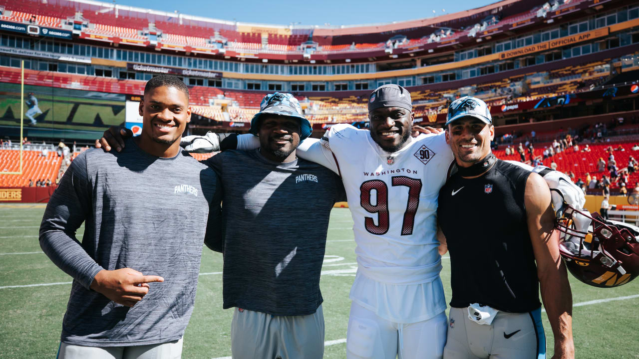 Postgame on the field: Panthers, Commanders reunite