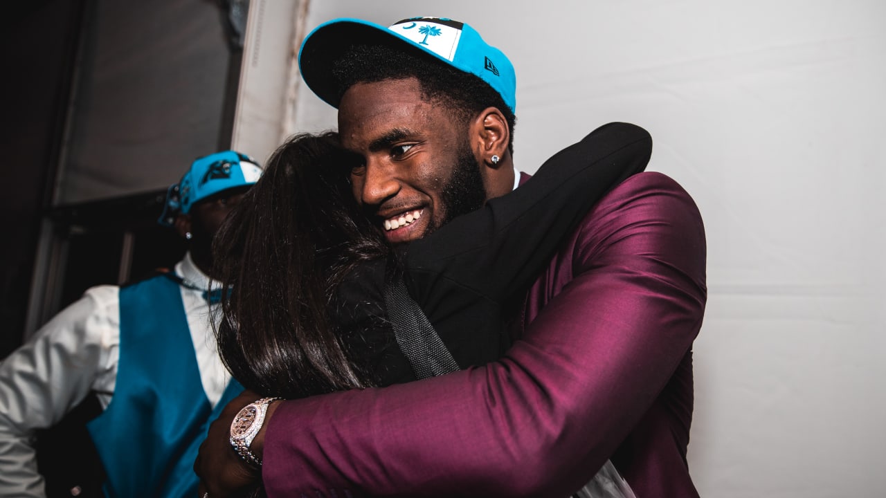 Brian Burns hears his name called in Nashville