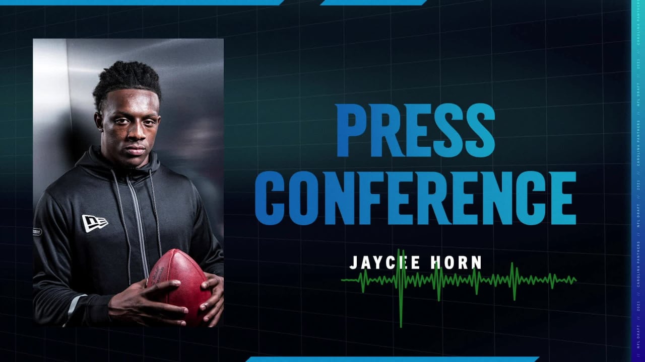Jaycee Horn felt good about Carolina entering the Draft