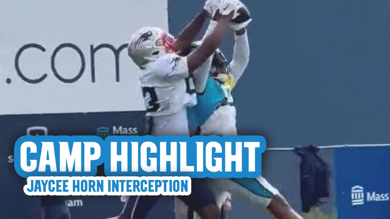 Camp Highlight: Jaycee Horn interception