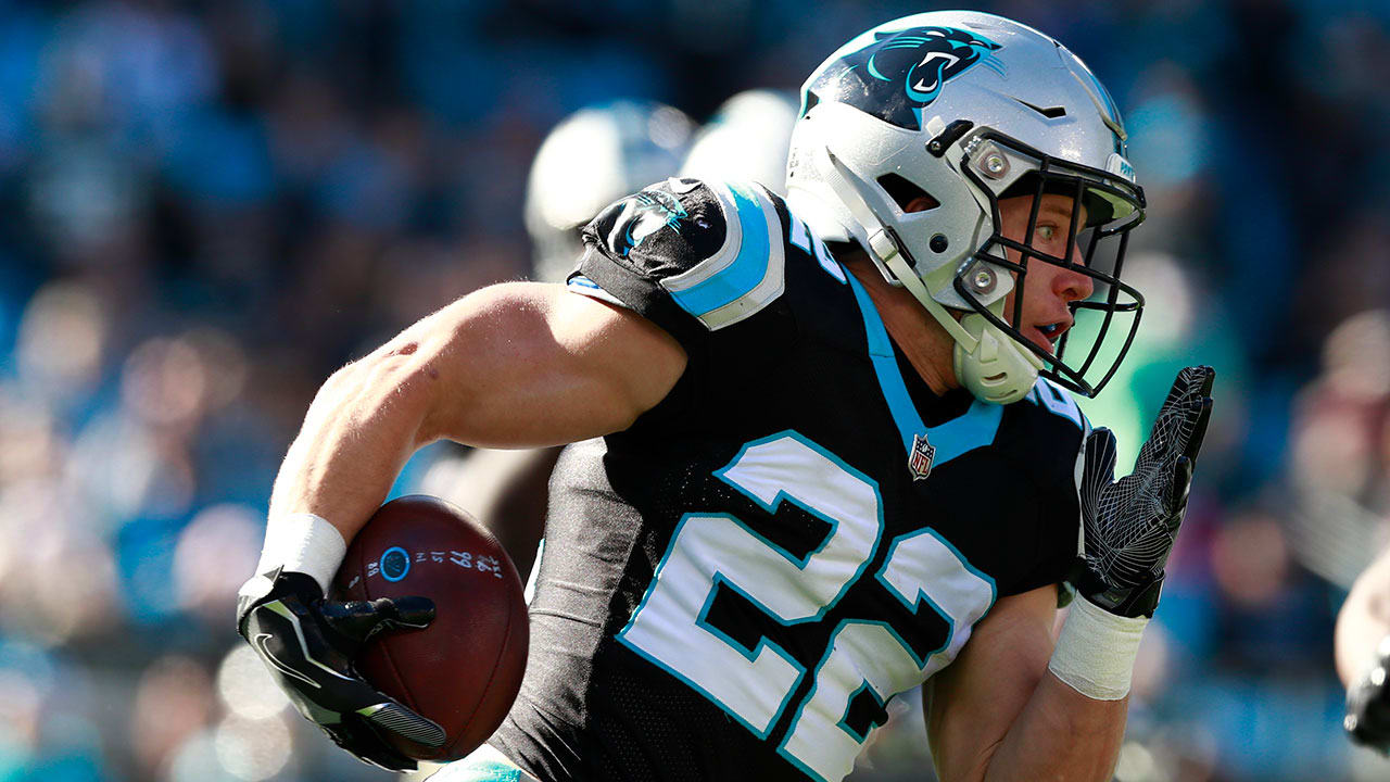 McCaffrey breaks NFL record for most catches for a running back in one ...