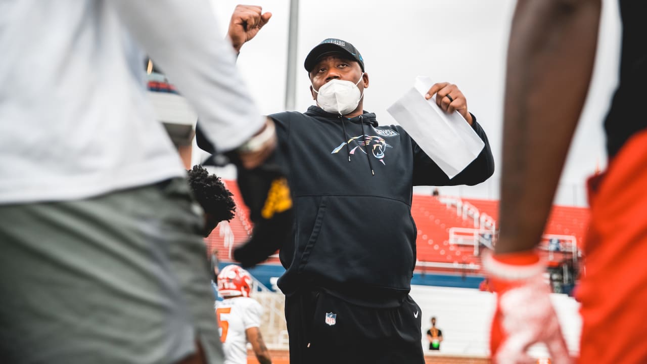 Frisman Jackson mic'd up at the Senior Bowl