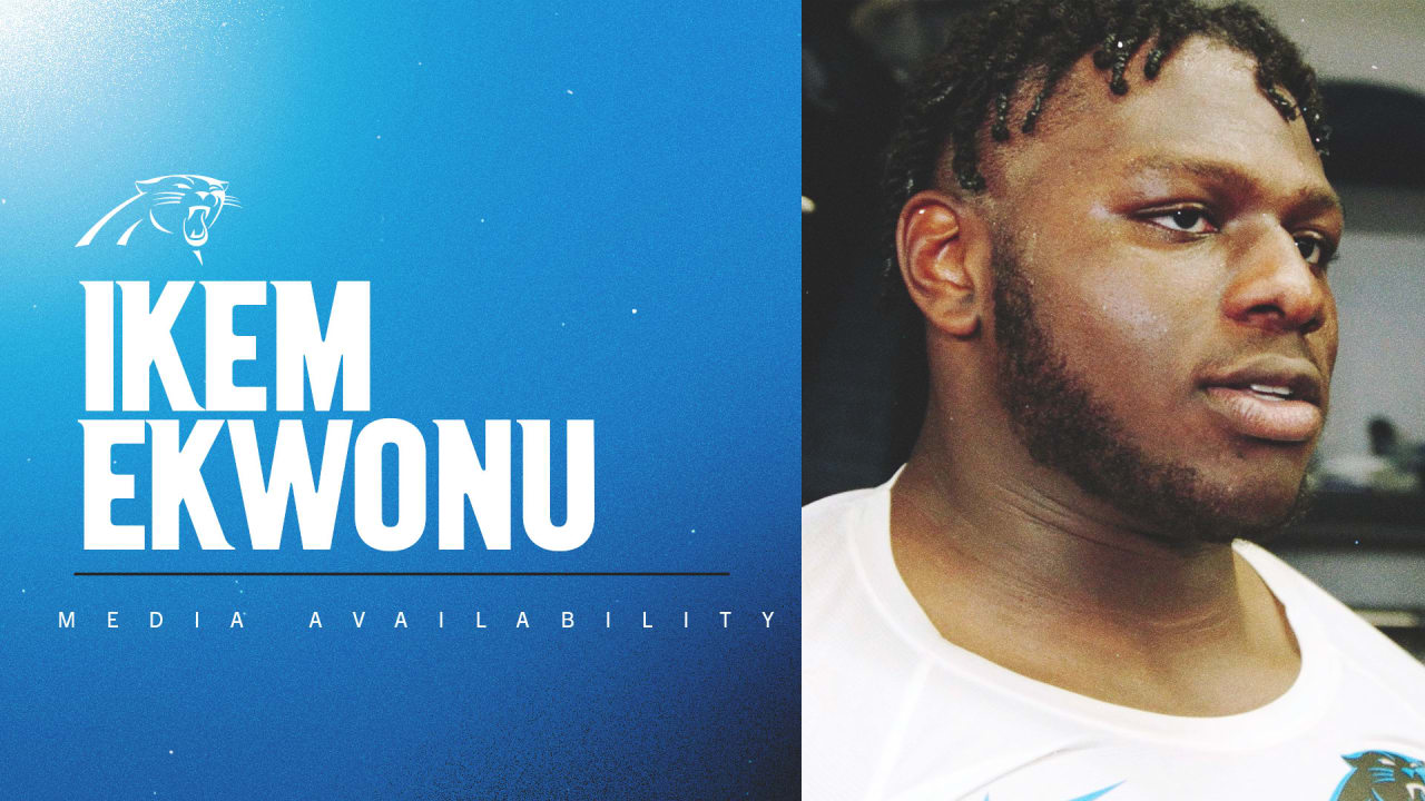 Ikem Ekwonu talks about how Brian Burns has helped him prepare