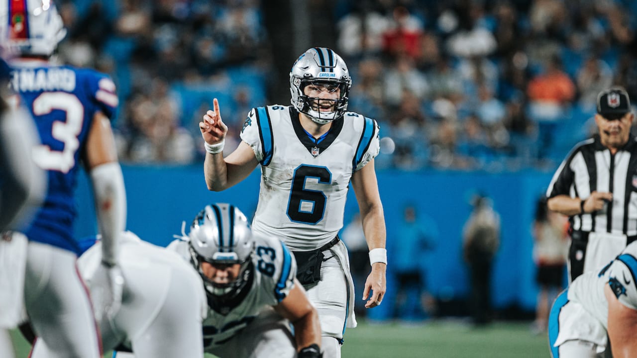 Baker Mayfield with a pair of touchdowns in home debut