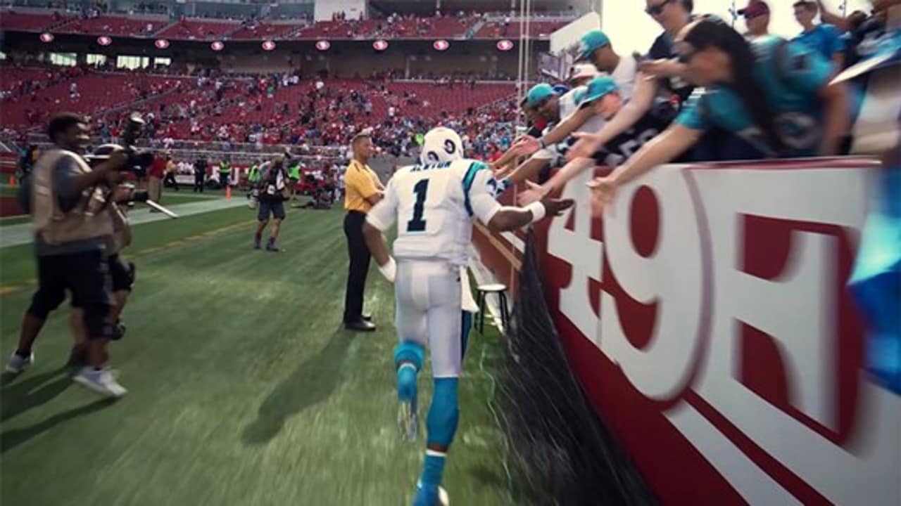Watch: Cam Newton celebrates win over the 49ers
